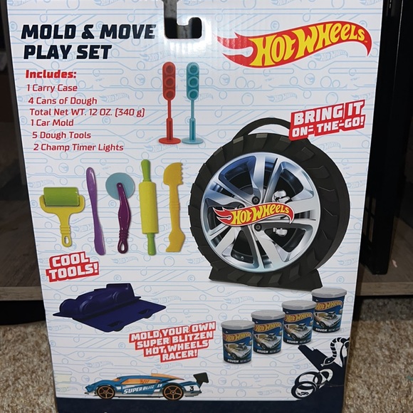 Toys | Compound Kings Amazedough Hot Wheels Mold And Move Playset ...